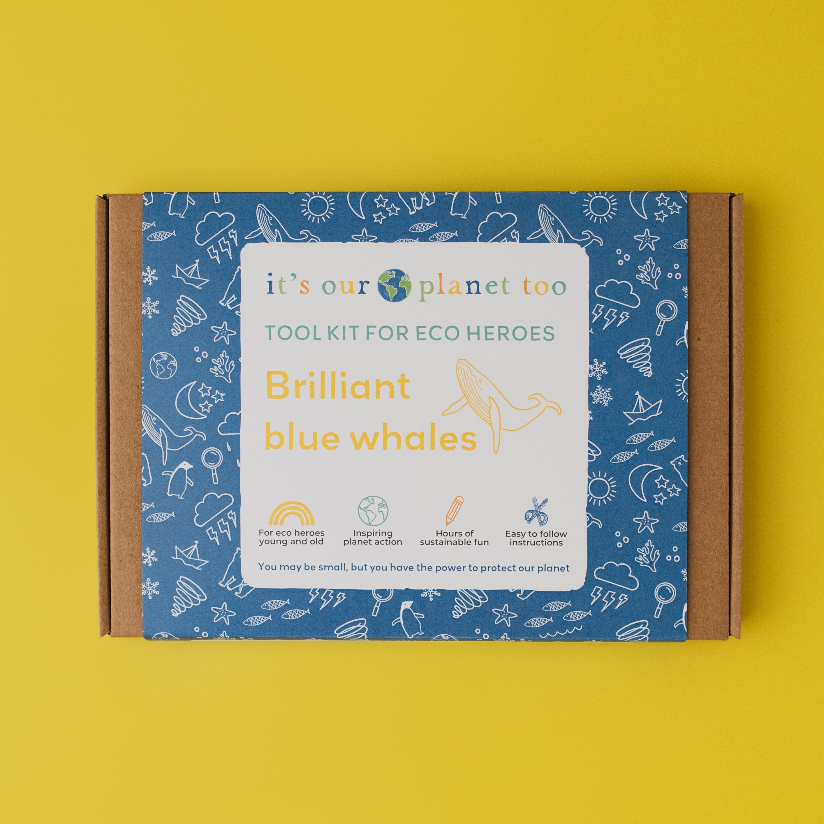 Brilliant blue whales kit – itsourplanettoo